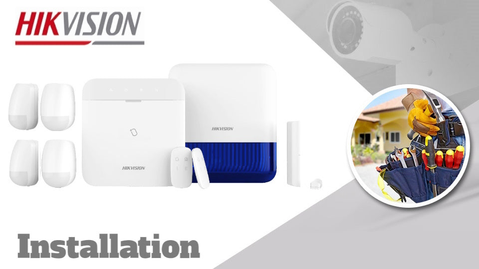 Hikvision DS-PWA64-L-WE with 4x PIR, 2x Keyfobs and Burglar Alarm Installation